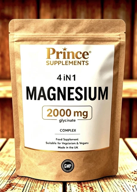 MAGNESIUM GLYCINATE 4-In 1 Complex Capsules 2000Mg Fatigue Uk £5.99 ...