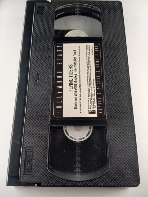 FLYING TIGERS (VHS) 1942 John Wayne, John Carroll, Anna Lee TESTED £2. ...