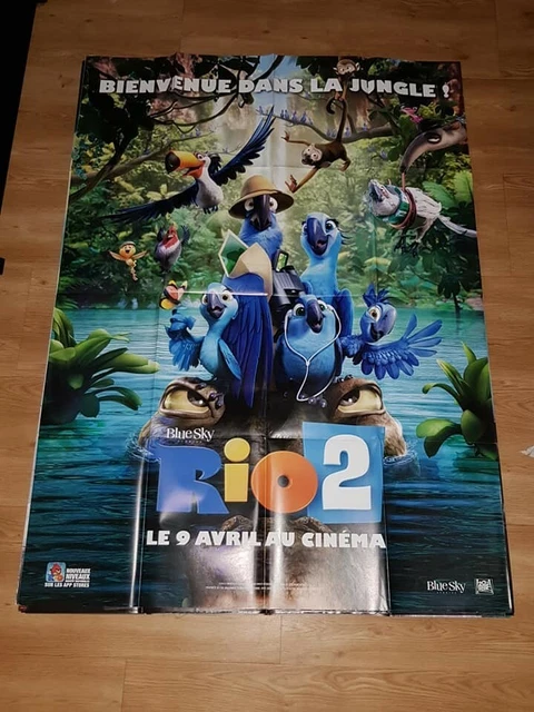 AFFICHE DE CINÉMA d'époque du film: RIO 2 de 2014 (120x160cm) EUR 13,00 ...