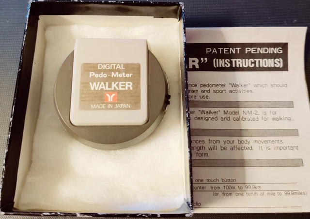VINTAGE DIGITAL PEDO-METER Walker Made in Japan Yamasa Tokei Retro $3. ...