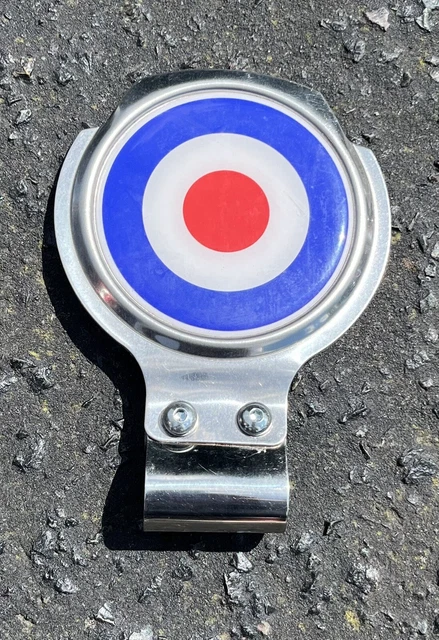 SCOOTER BAR RACK Badge MOD Roundel Vespa Lambretta £8.00 - PicClick UK