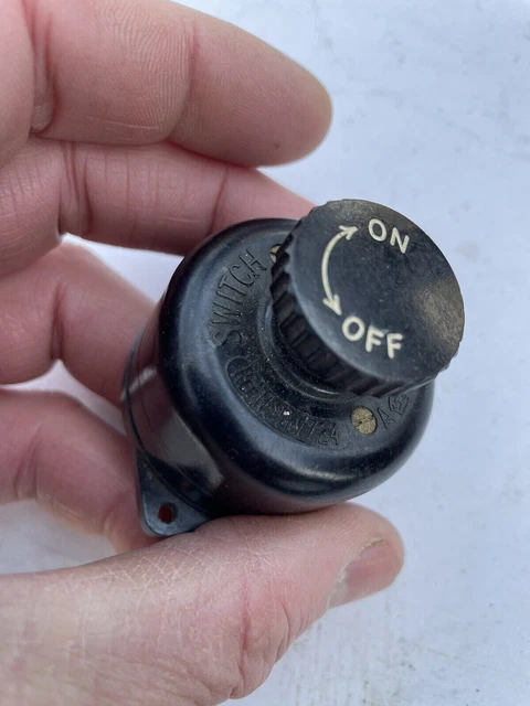 ORIGINAL WW2 BAKELITE RAF Aircraft Cockpit Type E Dimmer Switch Ref 5/c ...