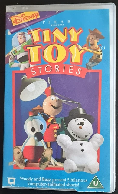 TINY TOY STORIES VHS Video - Disney pixar 5 Computer-animated shorts ...