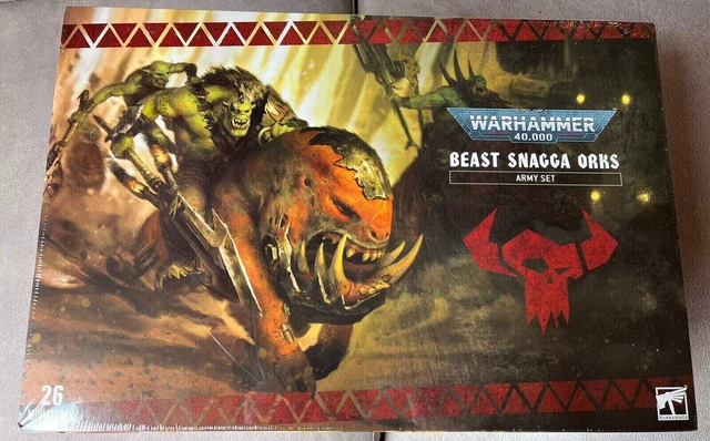 BEAST SNAGGA ORKS Army Set Box, Warhammer 40k - Sealed in box -- £200. ...
