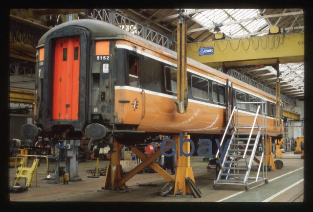 ORIGINAL 35MM SLIDE - Irish Railways - Coach 5152 inside Inchicore ...