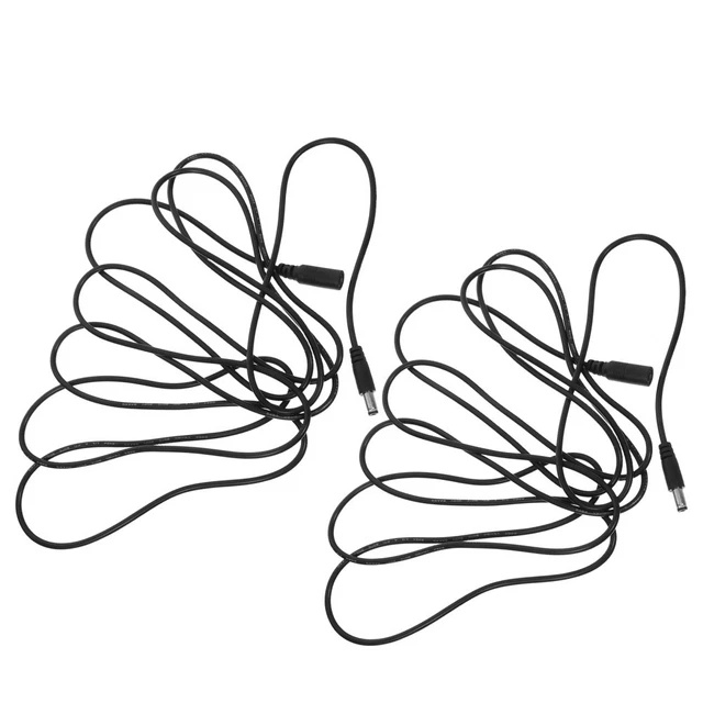 2 PCS POWER Supply Extension Cable Adapter Cord LED Connection Cables ...