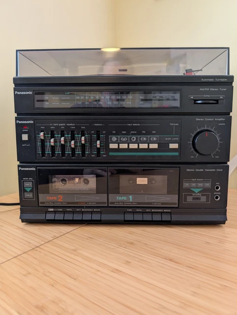 VINTAGE PANASONIC STEREO Music System Model #SG-D15 Tested, See video ...