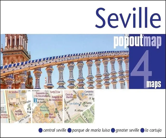SEVILLE DOUBLE POPOUT Map (Land-)Karte PopOut Stadtplan Karte/Landkarte ...