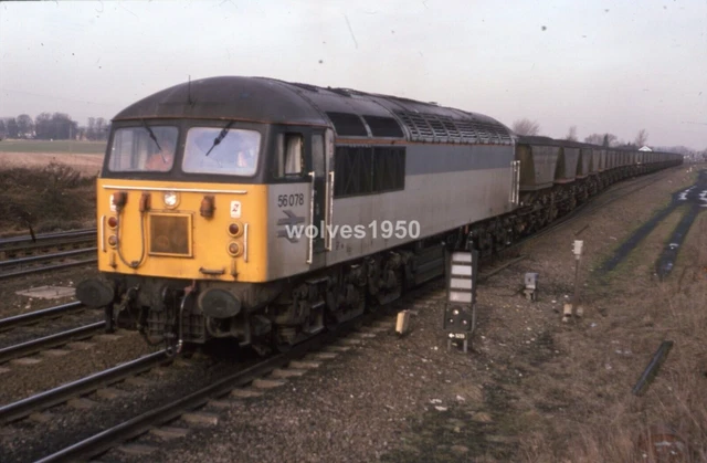 BRITISH RAIL CLASS 56 56078 Fryston 2/2/95 Original Colour Railway ...