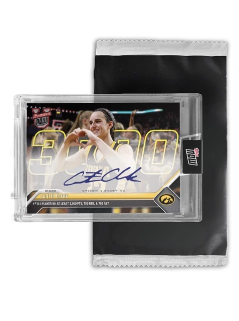 AUTOGRAPH TO 199 or Lower Caitlin Clark 2023-24 Bowman U Now 15 Sealed ...