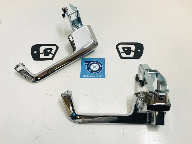 FORD XR XT Xw Xy Chrome Outer Door Handles With Gaskets Kit Falcon Gt ...