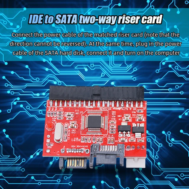 SATA TO IDE Converter Adapter Serial To Parallel IDE To SATA SSD ...