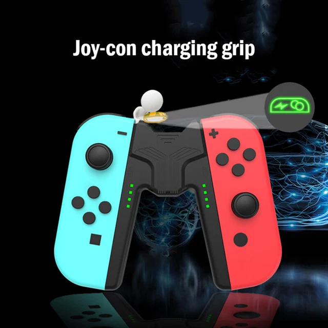 CHARGING STATION GAMING Grip Handle Controller For Nintend Switch Joy ...