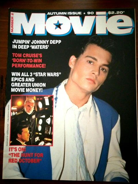 VINTAGE MOVIE MAGAZINE Johnny Depp~John Travolta~Christian Bale~Kirstie ...