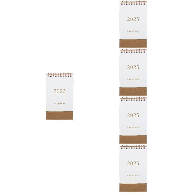 5 PACK STANDING Flip Calendar 2024 2025 Desk Household Office £19.98 ...