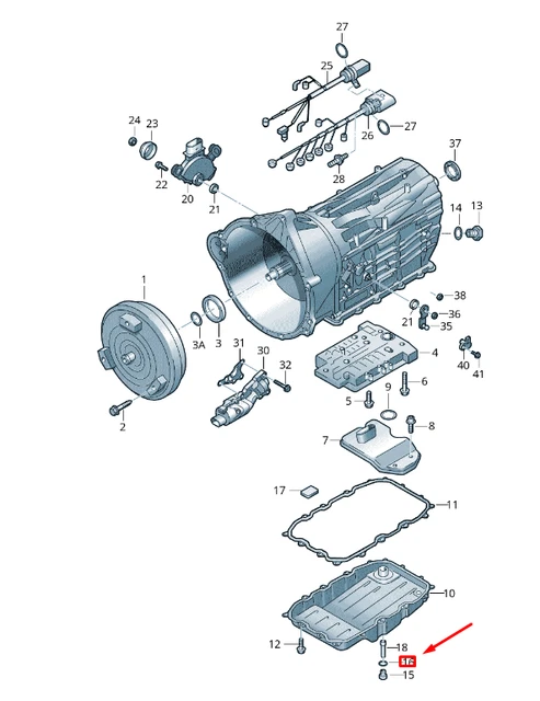 NEW VW TOUAREG 7P MK2 Gearbox Oil Sump Drain Plug Seal Ring 0C8321181 £ ...