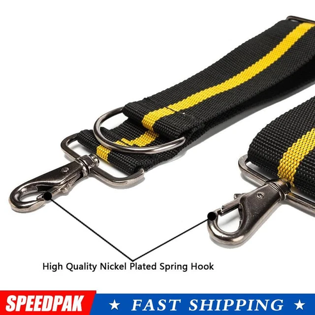 ADJUSTABLE PADDED HEAVY Duty Work Tool Belt Braces For Tools A Pouch ...