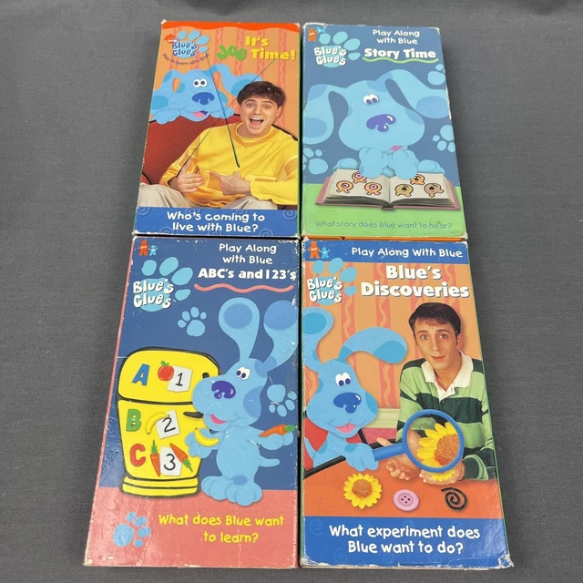 BLUES CLUES LOT of 4 VHS Tapes Nickelodeon Story Time It's Joe Time ...