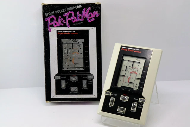 EPOCH LCD GAME Watch Pak Pak Man (Pac-man) Boxed Made in Japan 1981 ...