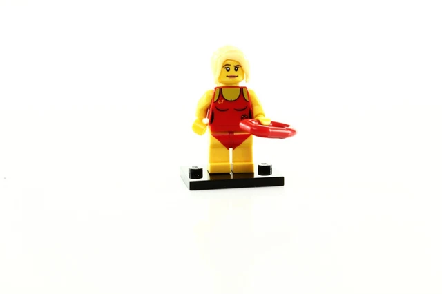 LEGO COLLECTIBLE MINIFIGURES Series 2 Set col02-8 Lifeguard 100% ...