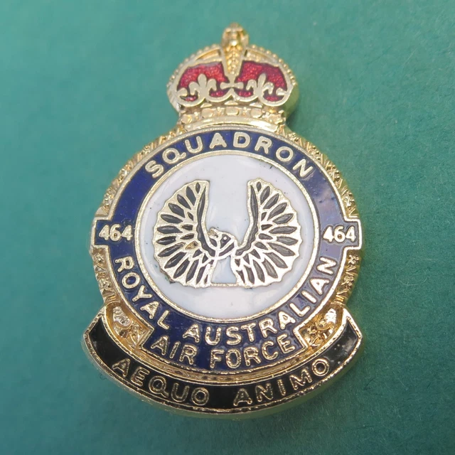 ROYAL AUSTRALIAN AIR Force 464 Squadron (KC) RAAF Enamel Brooch/Lapel ...
