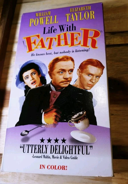 VHS - LIFE With Father - Elizabeth Taylor Classic Movie - UAV ...