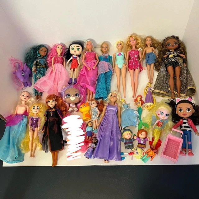 HUGE TLC DOLL Lot Disney Princess Barbie Island LOL Surprise Flaws $25. ...