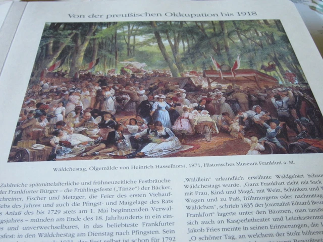 FRANKFURT ARCHIV F4 bis 1918 4008 Wäldchestag 1871 Heinrich Hasselhorst ...
