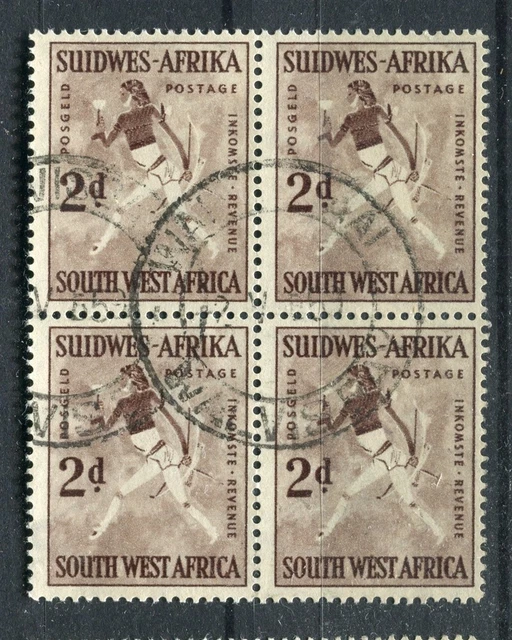 SOUTH WEST AFRICA; 1954 early Rock Carvings Pictorial issue used 2d. BLOCK £1.50 - PicClick UK