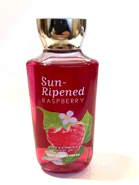 BATH & BODY Works SUN RIPENED RASPBERRY Shower Gel 10 oz - Free ...