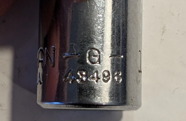 &CRAFTSMAN USA 43496& Inverted -G- Series Socket ~ 11/32" ~ 1/4" Drive ...