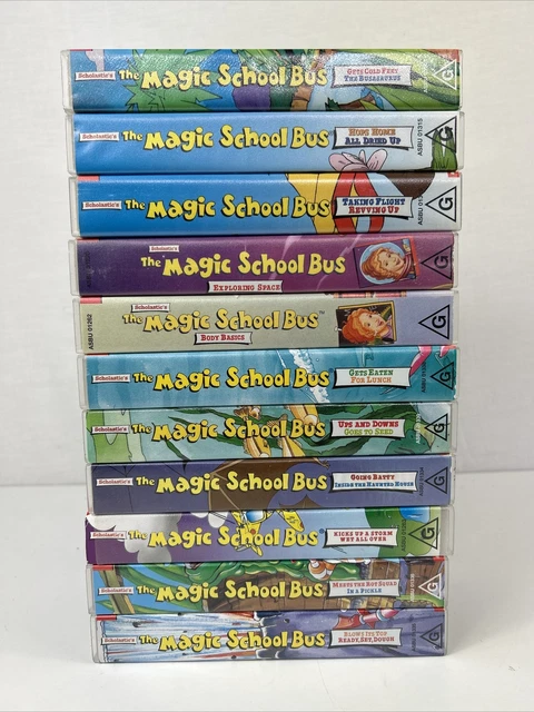 VHS BUNDLE X11 The Magic School Bus Video Bulk Lot RARE Kids Mixed Lot ...
