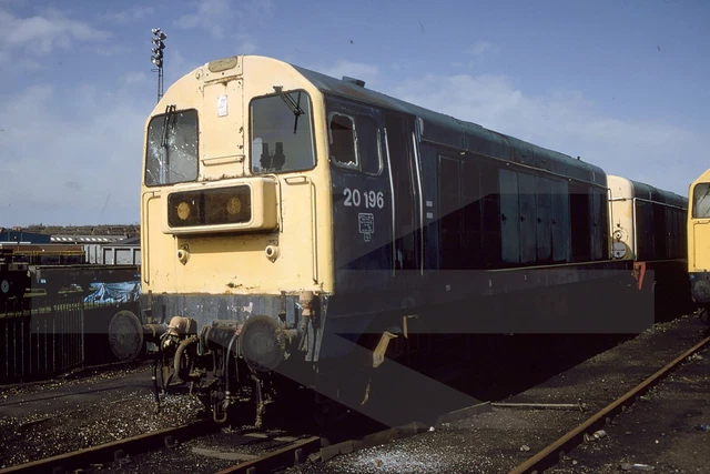 ORIGINAL 35MM SLIDE - Class 20 - 'Withdrawn' - 20196 - Toton - 1993 (06 ...
