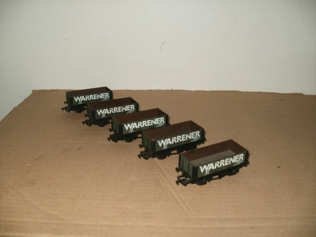 JOB LOT X5 OO Gauge PO Type Wagons 'WARRENER' for Train Set Model ...