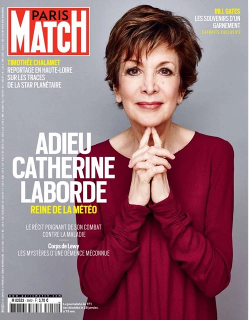 PARIS MATCH N° 3952 du 30 janvier 2025 - Catherine Laborde / Timothée ...