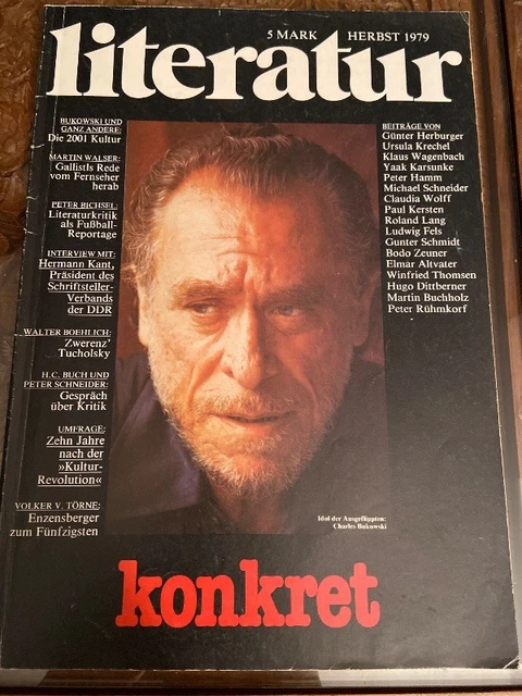 KONKRET LITERATUR HERBST 1979 Charles Bukowski Martin Walser ...