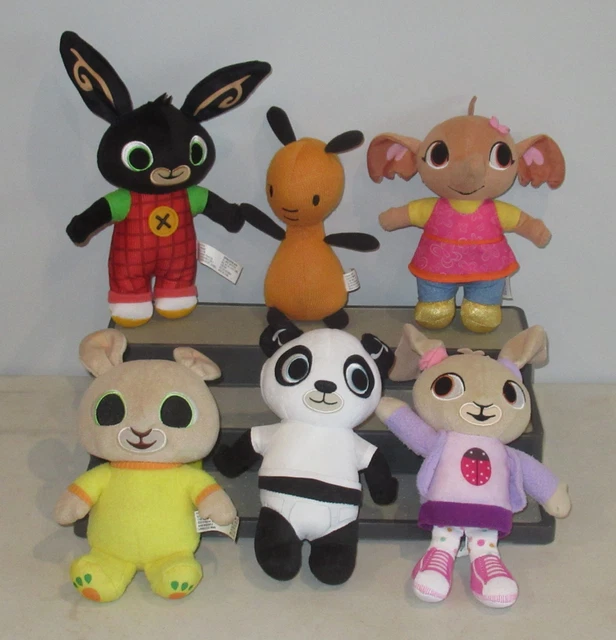 CBEEBIES BING BUNNY Soft Plush Cuddly Toy Bundle Flop Charlie Coco ...