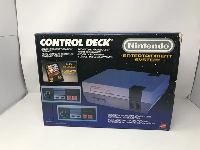 NINTENDO NES CONTROL Deck Console Complete Box CIB Cleaned Tested Loose ...