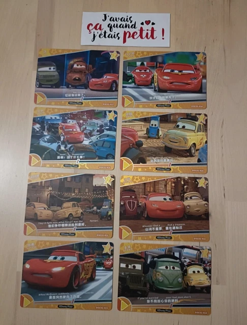 RARE CARS FLASH McQueen lot 8 cartes de collection Disney 100 Pixar ...