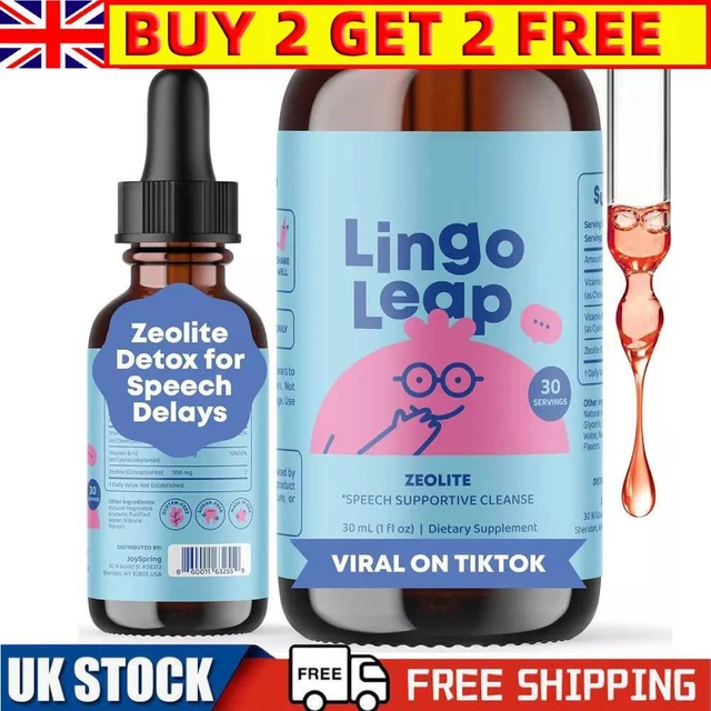 LINGO LEAP CHILDREN'S Drops - Zeolite Detox for Speech Delays Therapy ...
