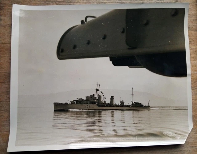 WW2 PRESS PHOTO c 1940 HMS Delight Destroyer - British Navy Battleship ...