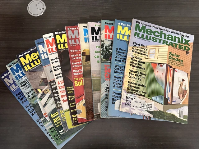 VINTAGE LOT MECHANIX ILLUSTRATED Magazines 1976 FULL YEAR £23.17 ...