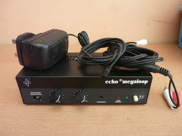ECHO MEGALOOP INDUCTION Loop Amplifier with power supply and cables £15.00 - PicClick UK