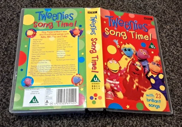 TWEENIES SONG TIME Bbc Video Milo Jake Bella Pal Vhs Video Kids ...