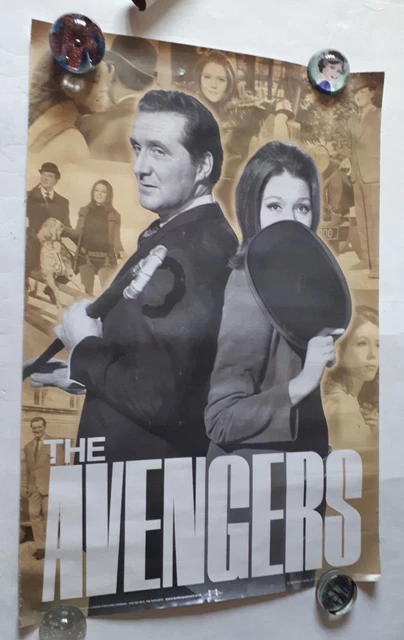 THE AVENGERS UK TV 1960s 1998 ORIGINAL POSTER UK POS PROMO John Steed ...