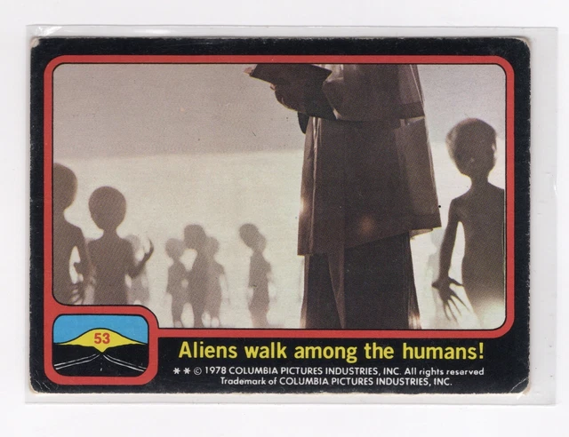 SCANLENS AUSTRALIAN GUM Card 1978: Close Encounters of the Third Kind ...