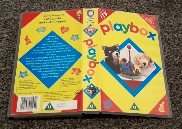 PLAYBOX PAT COOMBS Keith Chegwin As Seen On Itv Pal Vhs Video Kids ...
