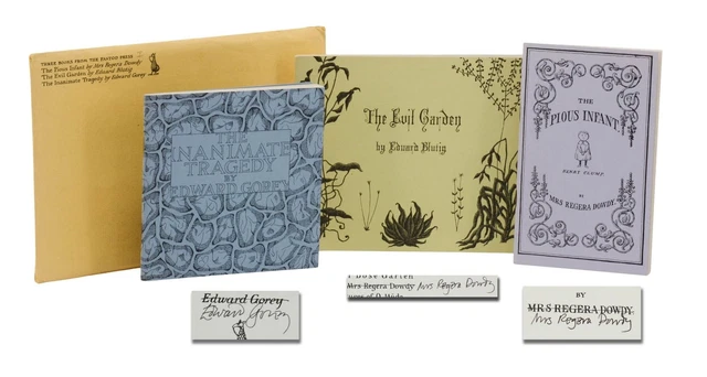 THREE BOOKS FROM the Fantod Press I ~ SIGNED by EDWARD GOREY ~ First ...