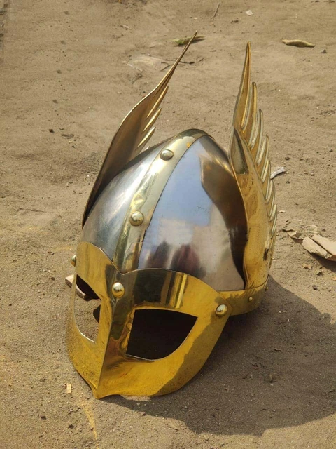 MEDIEVAL MASK VIKING Helmet Replica Warrior Armor Helmt Norman King ...