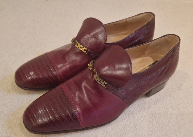 MAURI MEN'S CROCODILE Leather Shoes £208.70 - PicClick UK